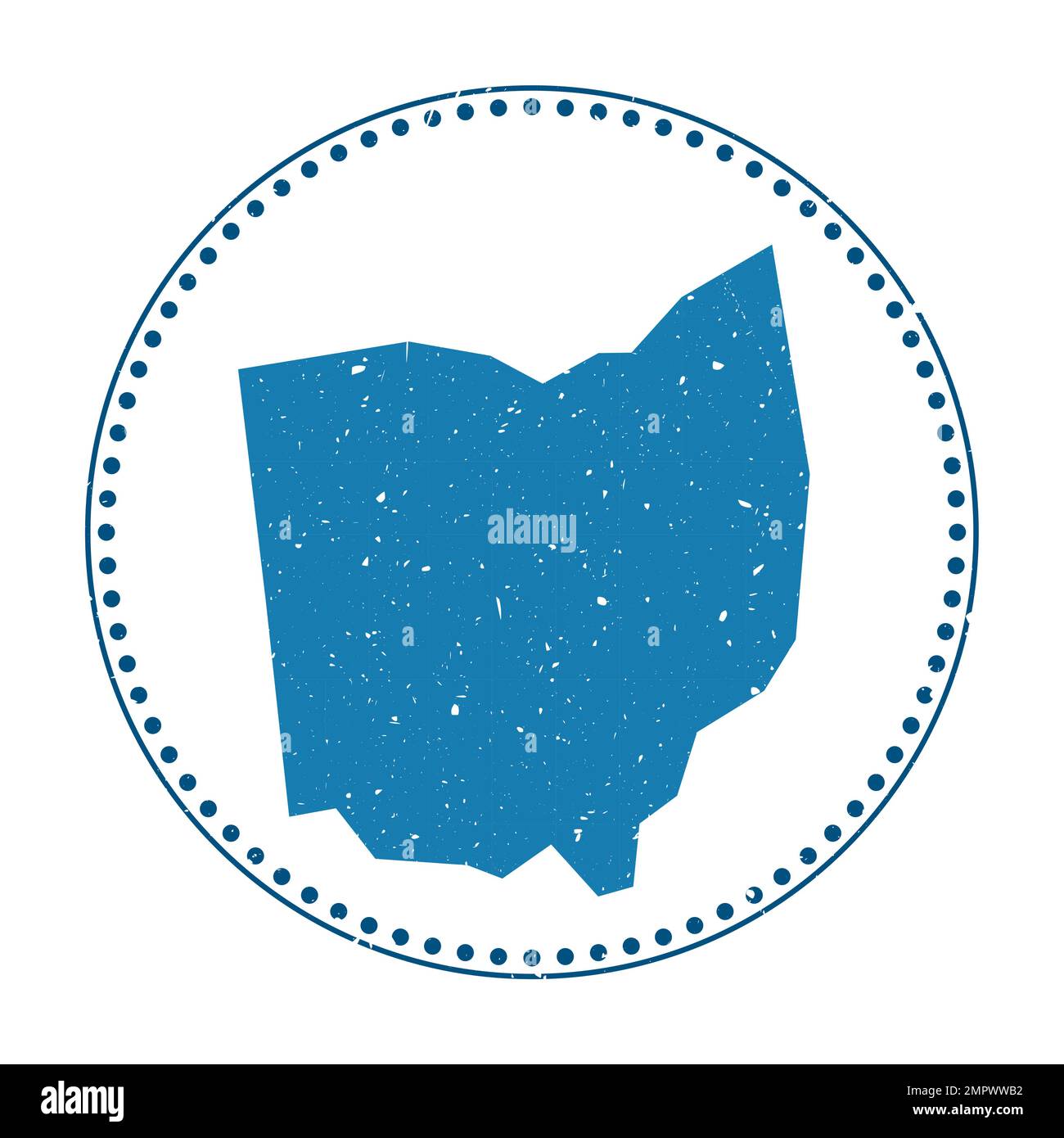 Ohio sticker. Travel rubber stamp with map of US state, vector ...