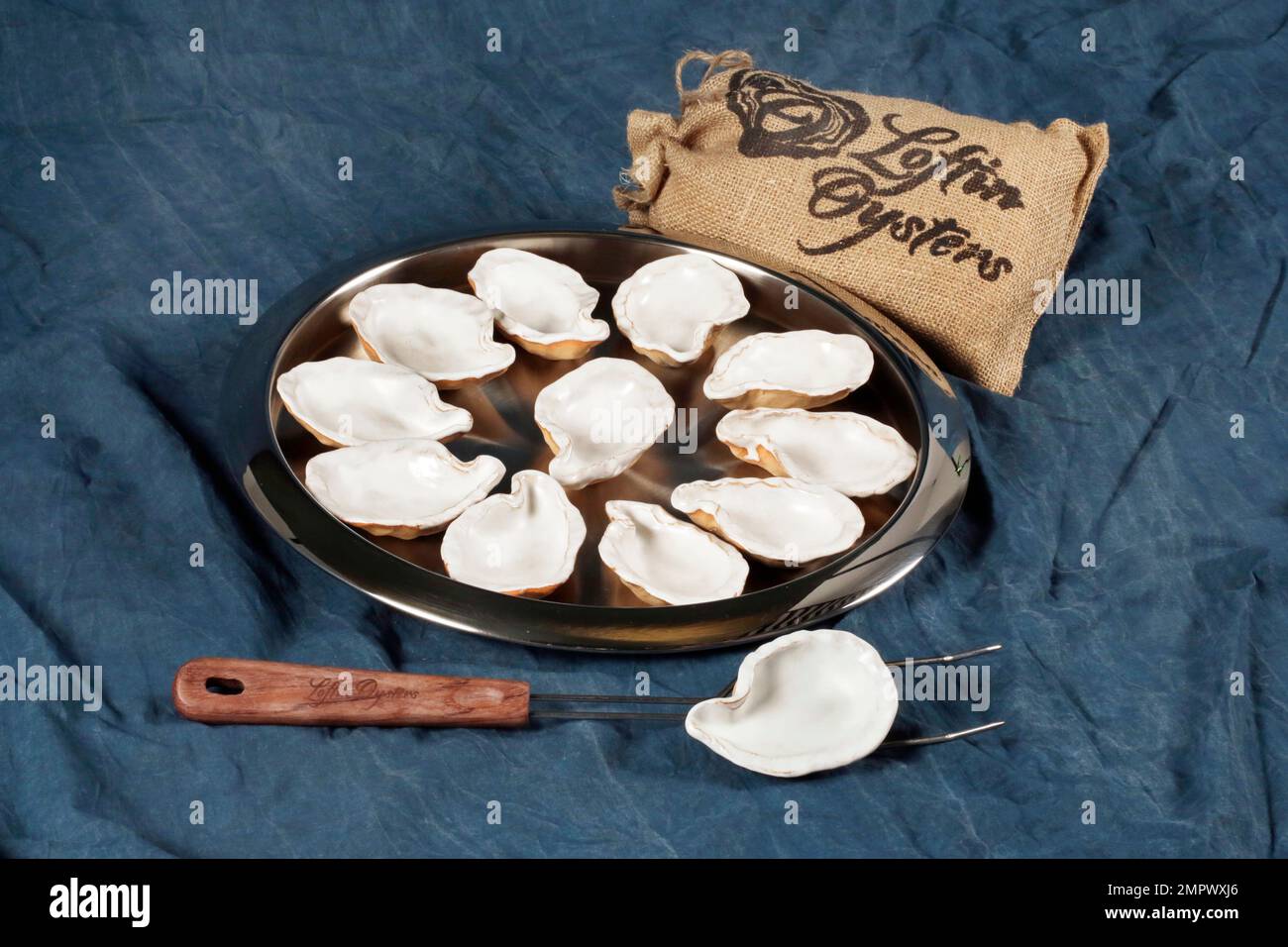 Loftin Ceramic Oyster Shells, and Loftin Oyster Grilling Tong ...