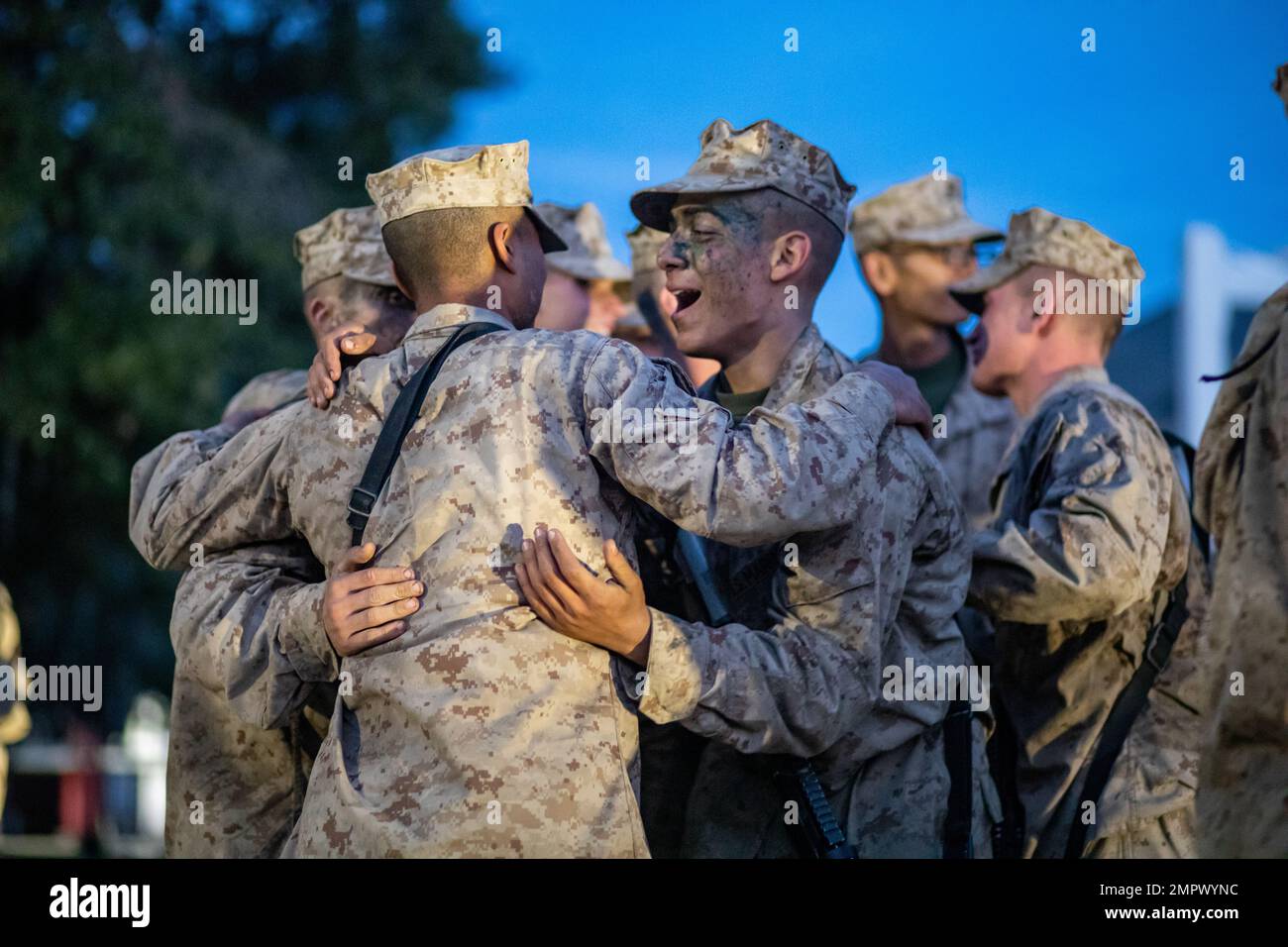 U.S. Marines with Delta Company, 1st Recruit Training Battalion ...