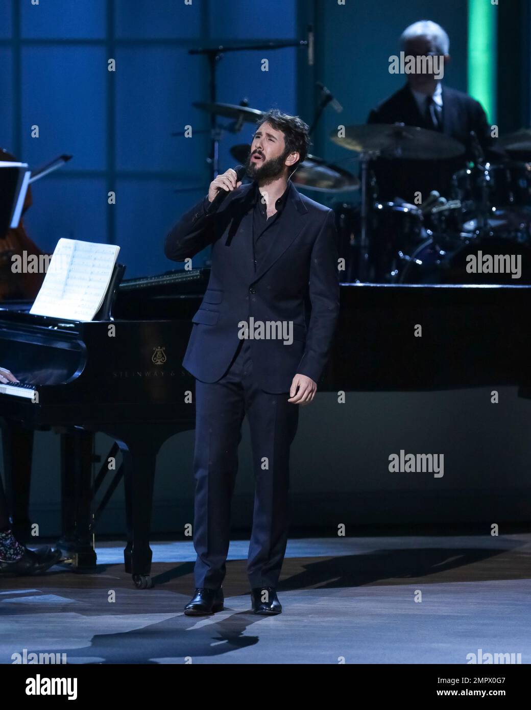 Singer Josh Groban performs on stage during the 2017 Gershwin Prize ...