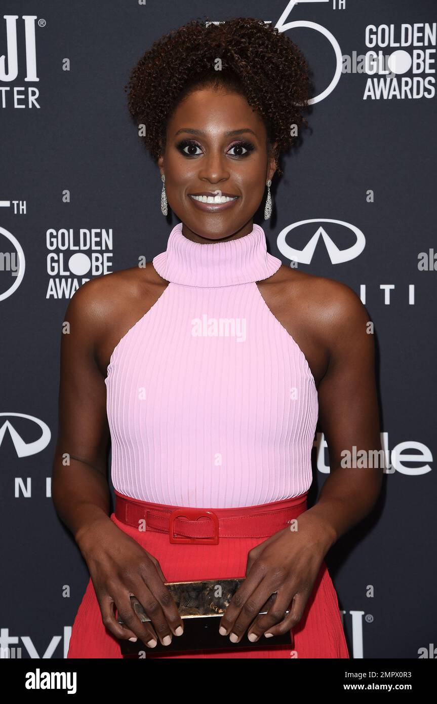 Issa Rae attends the HFPA and InStyle Celebrate the 2018 Golden Globe ...
