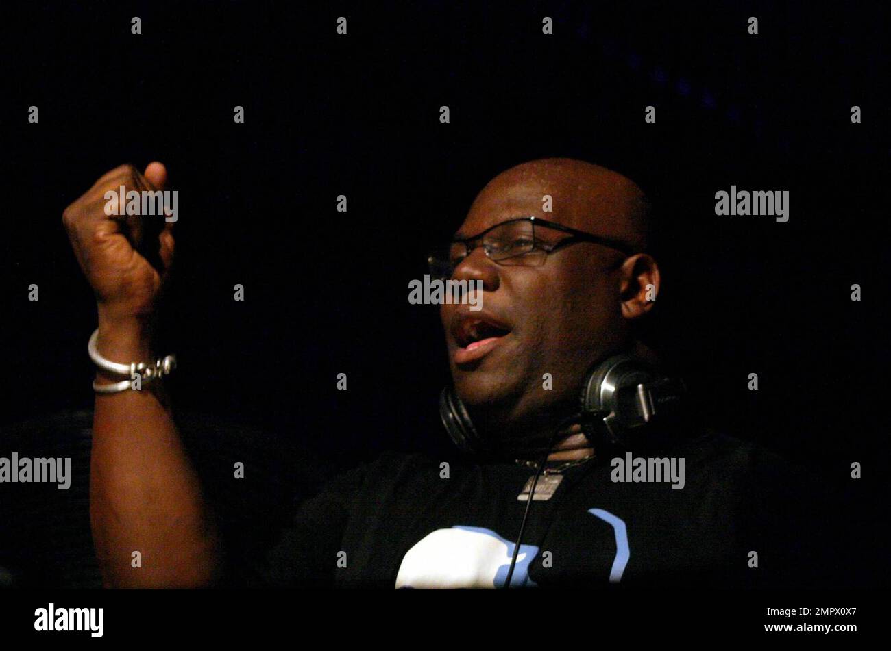 British techno and house DJ Carl Cox performs on day two of the Ultra ...