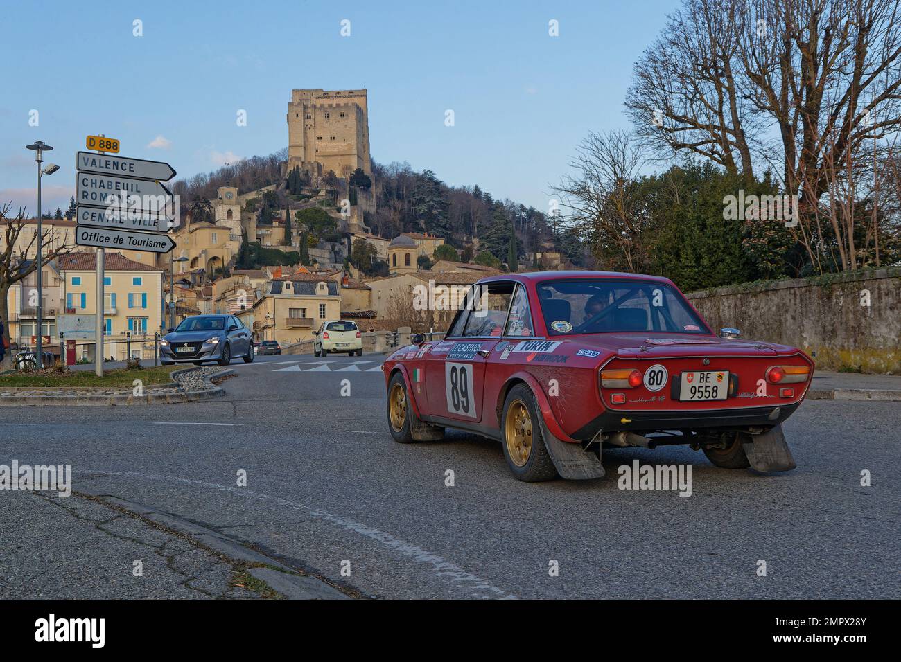 CREST, FRANCE, January 28, 2023 : Historic Monte-Carlo Rally runs on ...