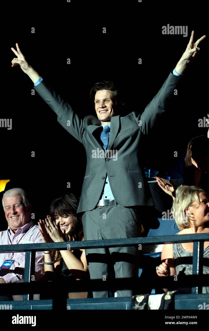 Matt Smith the 11th Doctor Who makes a guest apperance in the crowd at ...