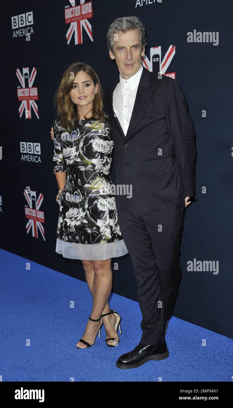 Jenna Coleman and Peter Capaldi at the BBC America’s ‘Doctor Who ...