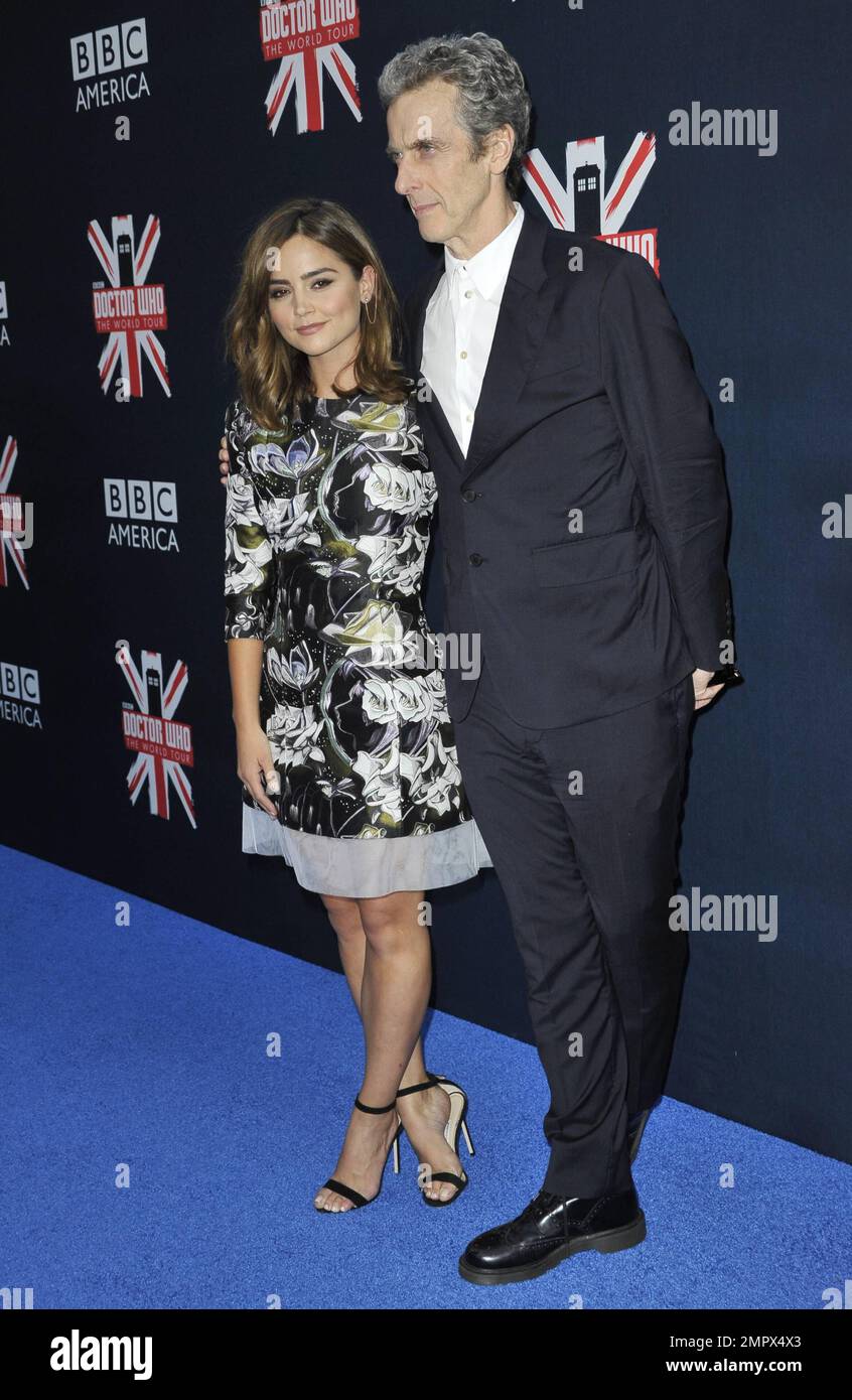 Jenna Coleman and Peter Capaldi at the BBC America’s ‘Doctor Who ...