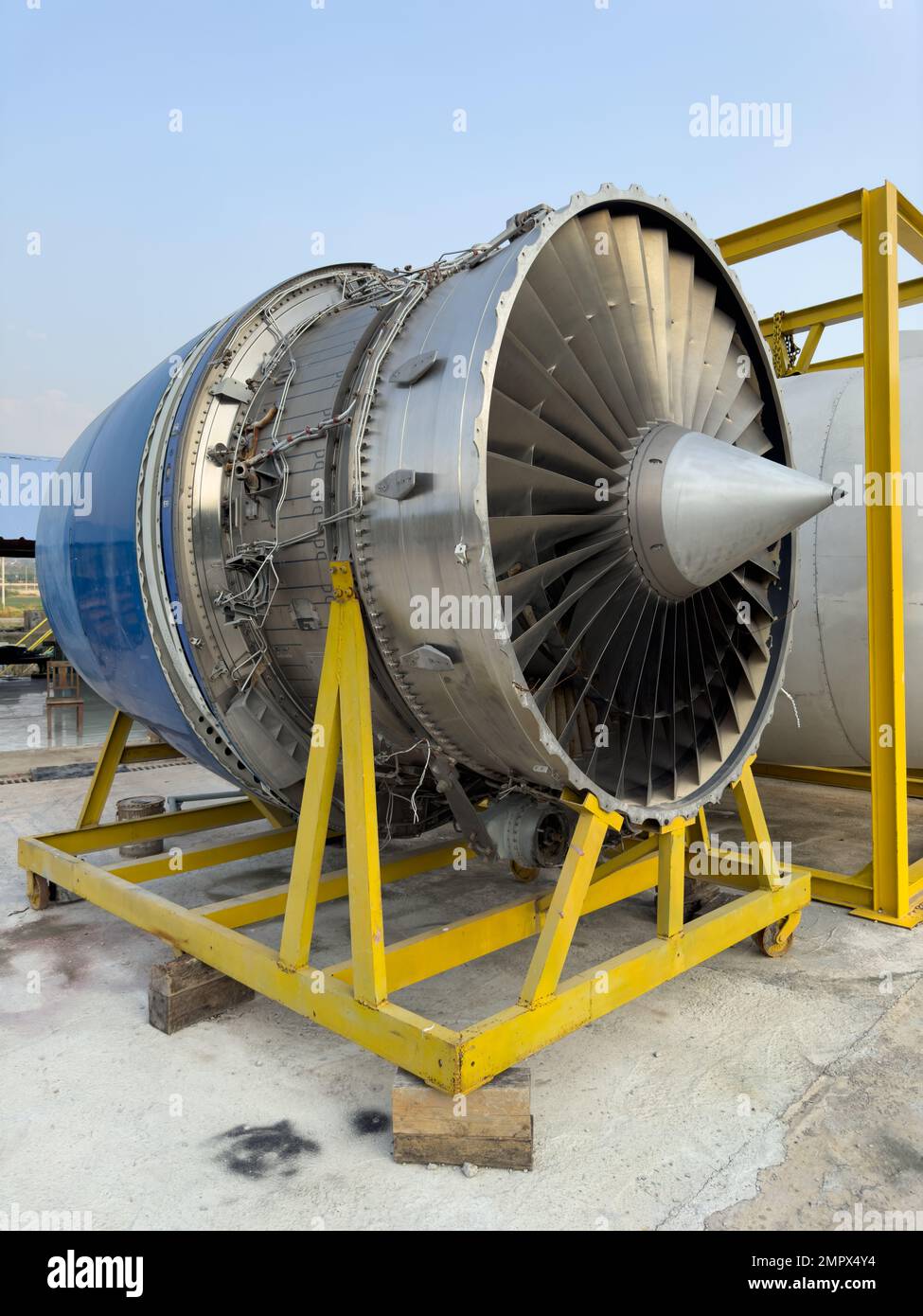 Closeup airplane engine during flight hi-res stock photography and ...