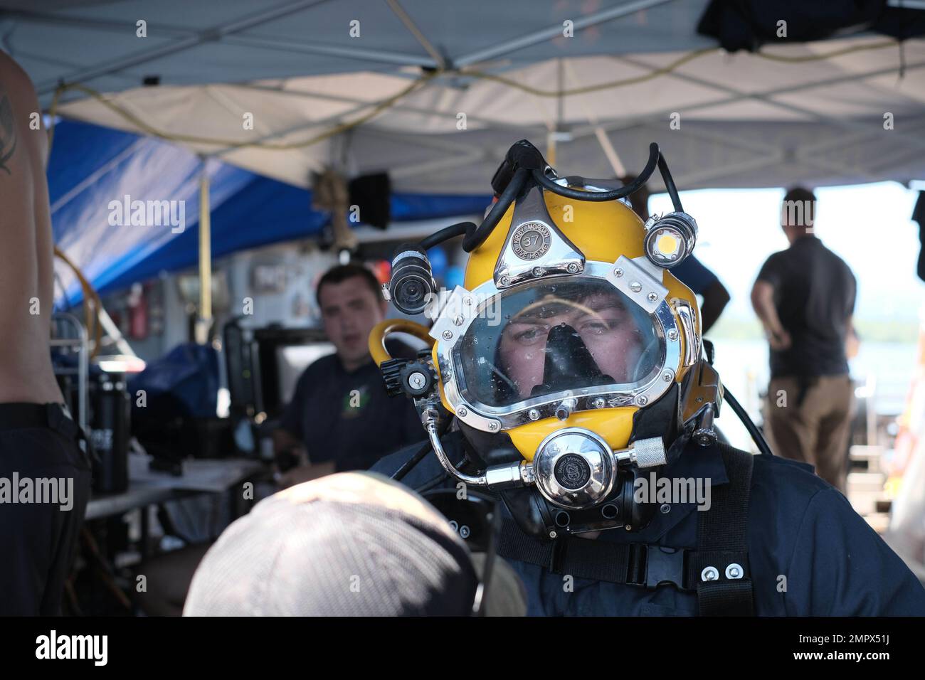 U.S. Navy Diver 1st Class Owen Craffey, Mobile Diving Salvage Unit ...