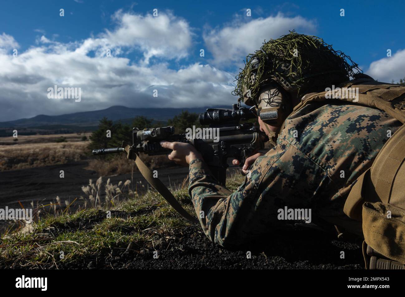 U.S. Marine Lance Cpl. Ethan Wesler, a cryptologic linguist with 1st ...