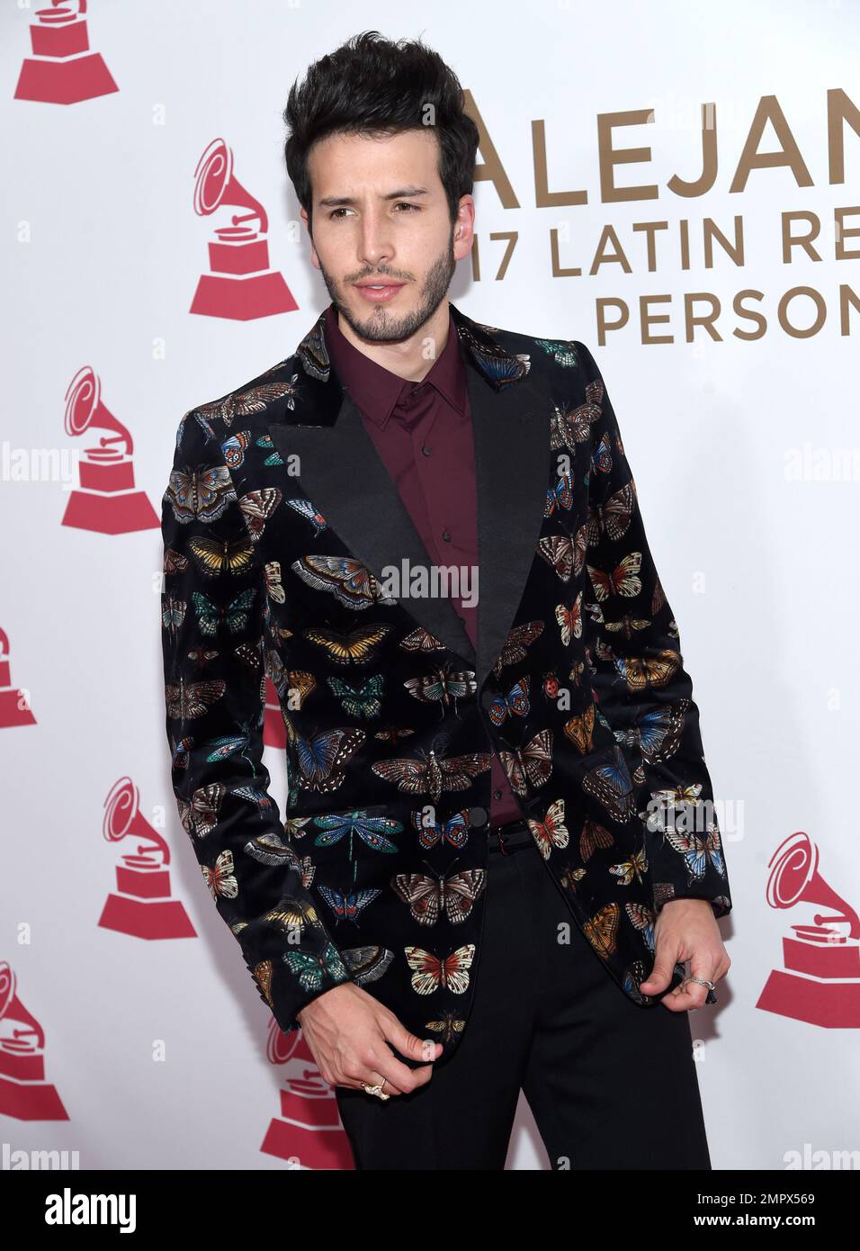 Sebastian Yatra arrives at the Latin Recording Academy Person of the ...