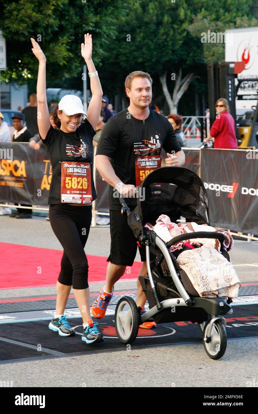 Melissa Rycroft, husband Tye Strickland, and daughter Ava Grace attend ...