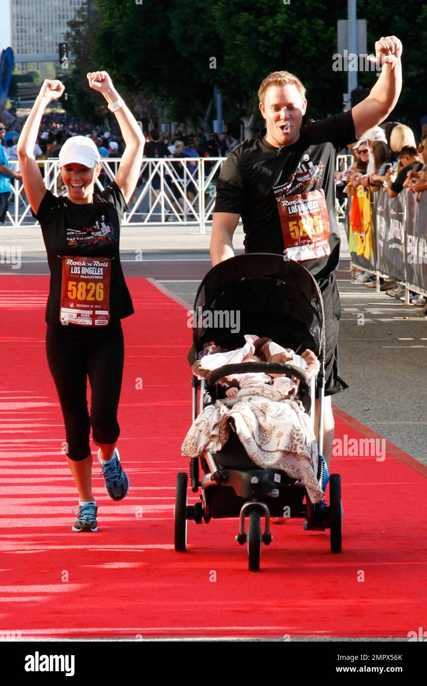 Melissa Rycroft, husband Tye Strickland, and daughter Ava Grace attend ...