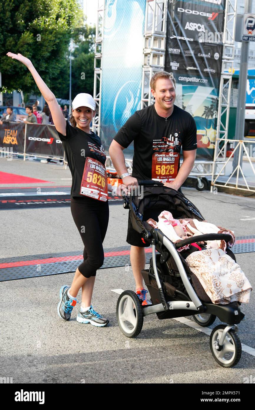 Melissa Rycroft, husband Tye Strickland, and daughter Ava Grace attend ...