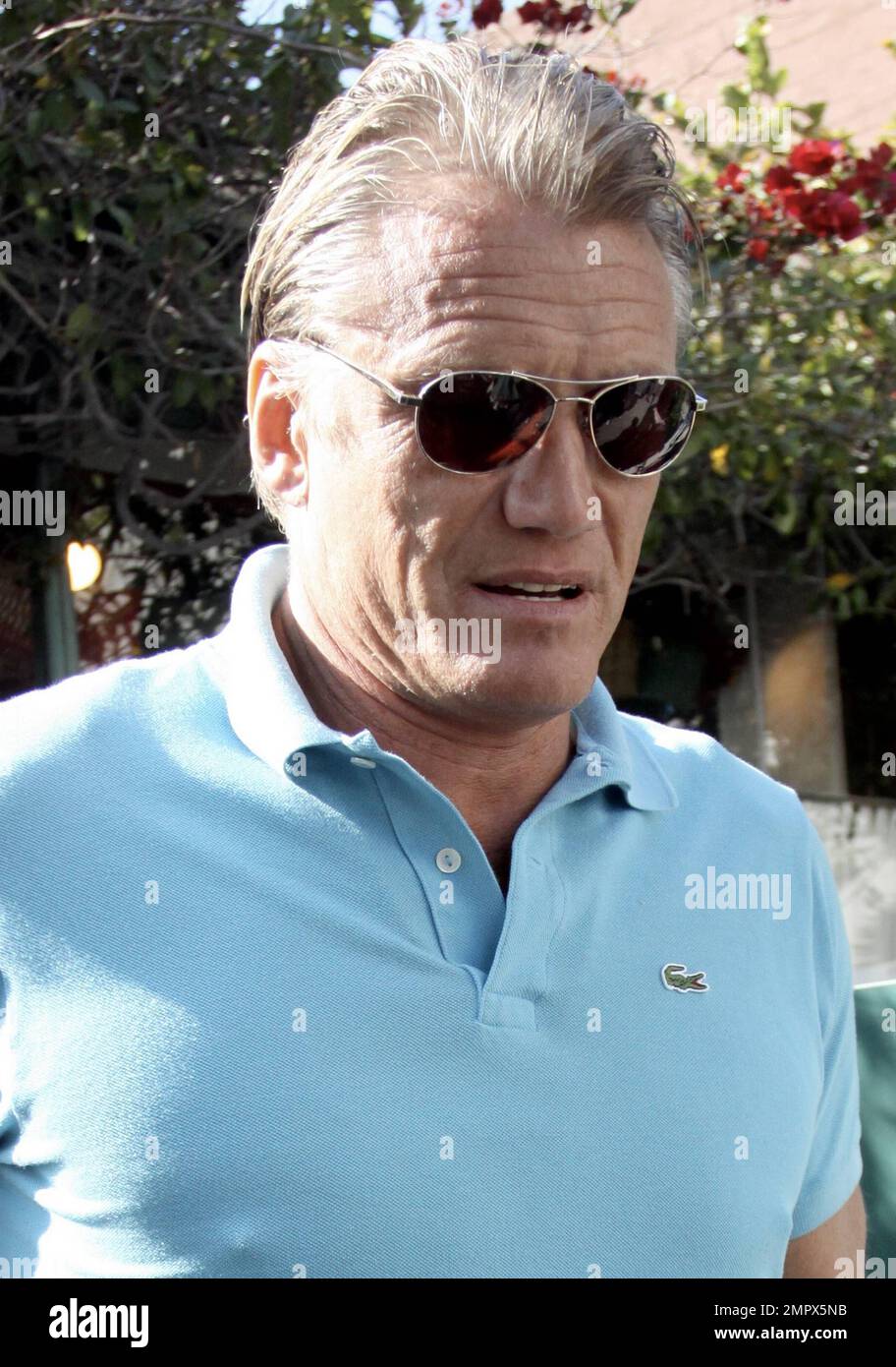 Swidish actor Dolph Lundgren was seen leaving the Ivy restaurant on ...