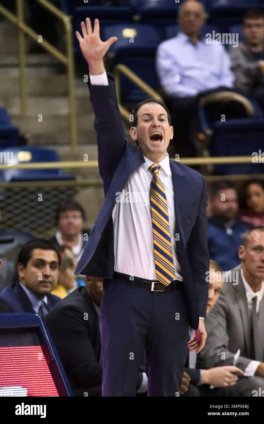 UC Santa Barbara coach Joe Pasternack signals to his team during the ...