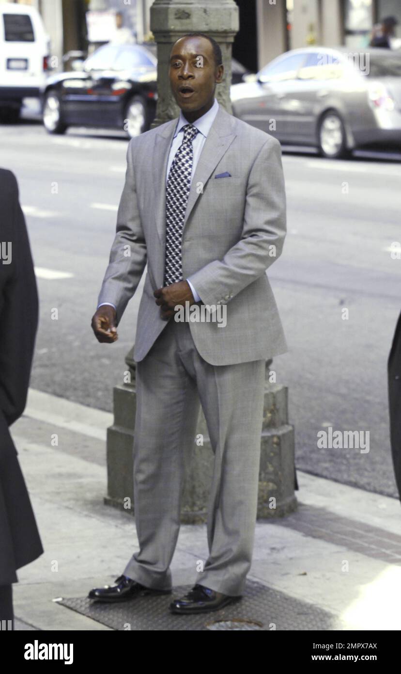 EXCLUSIVE!! Don Cheadle films a scene for House of Lies in downtown Los ...