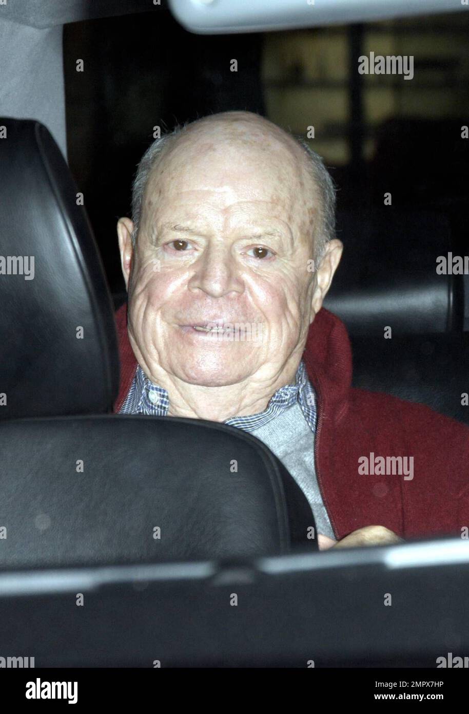 Aging comedy legend Don Rickles signs autographs for fans as he leaves ...