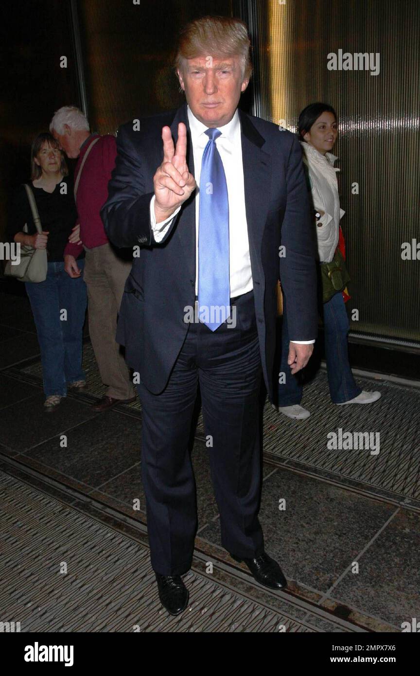 EXCLUSIVE!! Donald Trump out and about in Manhattan during Mercedes ...