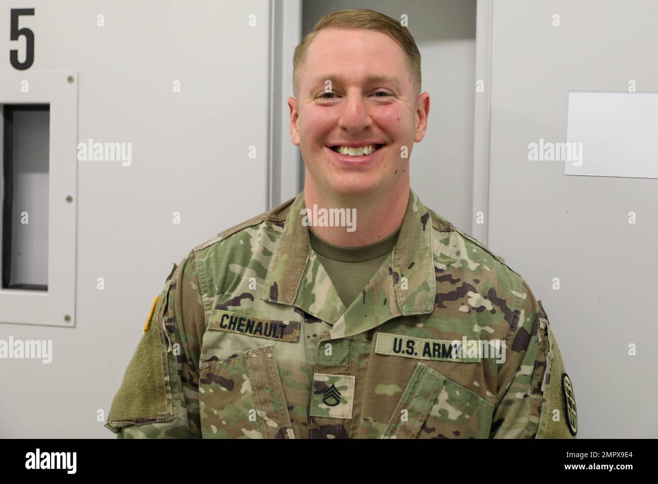 U.S. Army Staff Sgt. Tyler Chenault, facility operations NCO, U.S. Army ...