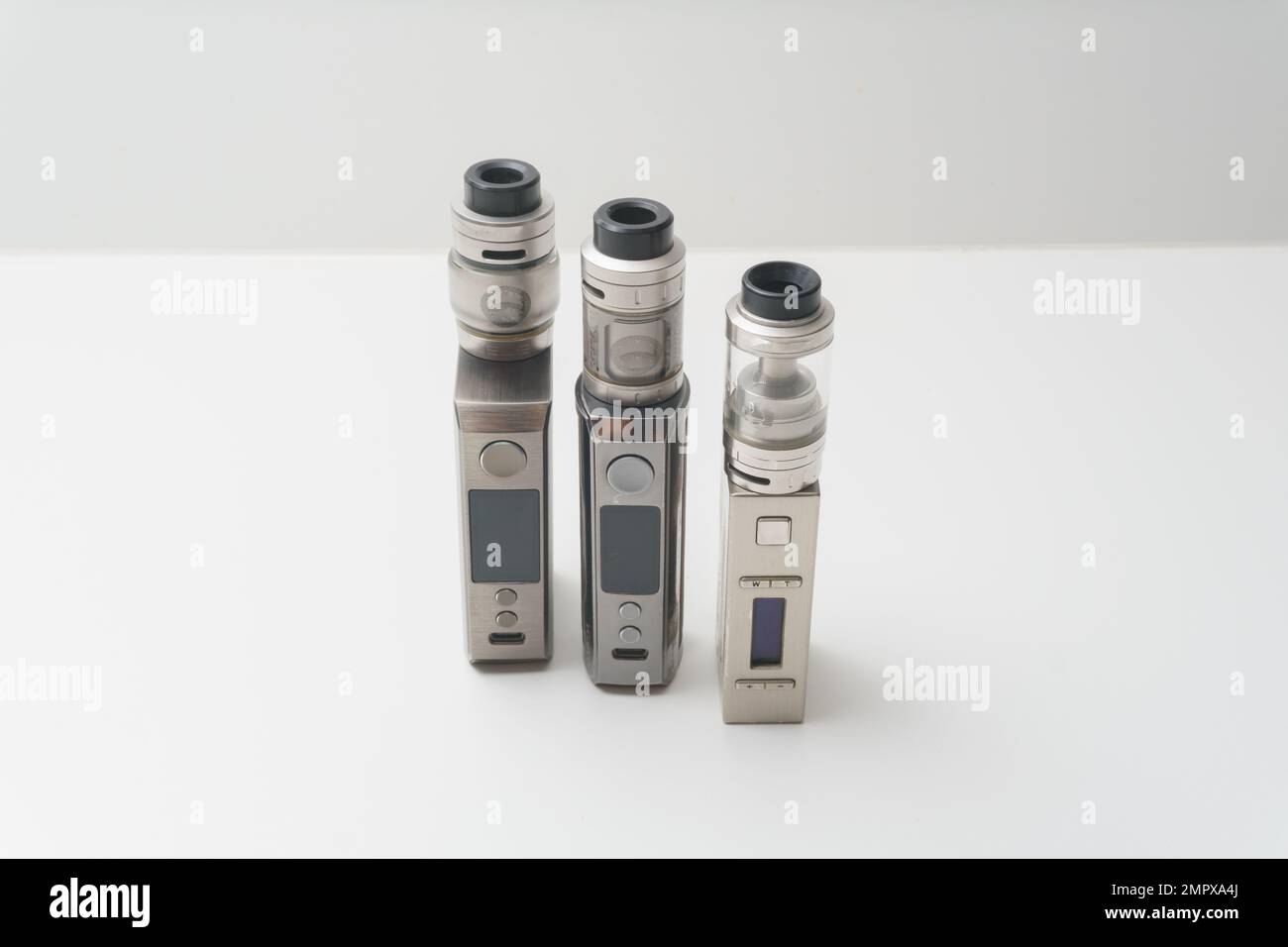 e-cigarettes isolated on white background Stock Photo - Alamy