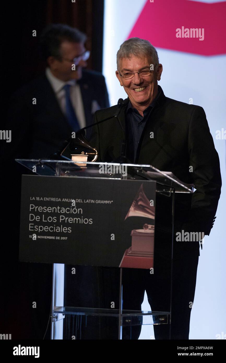 Ilan Chester receives the lifetime achievement award during the Latin ...