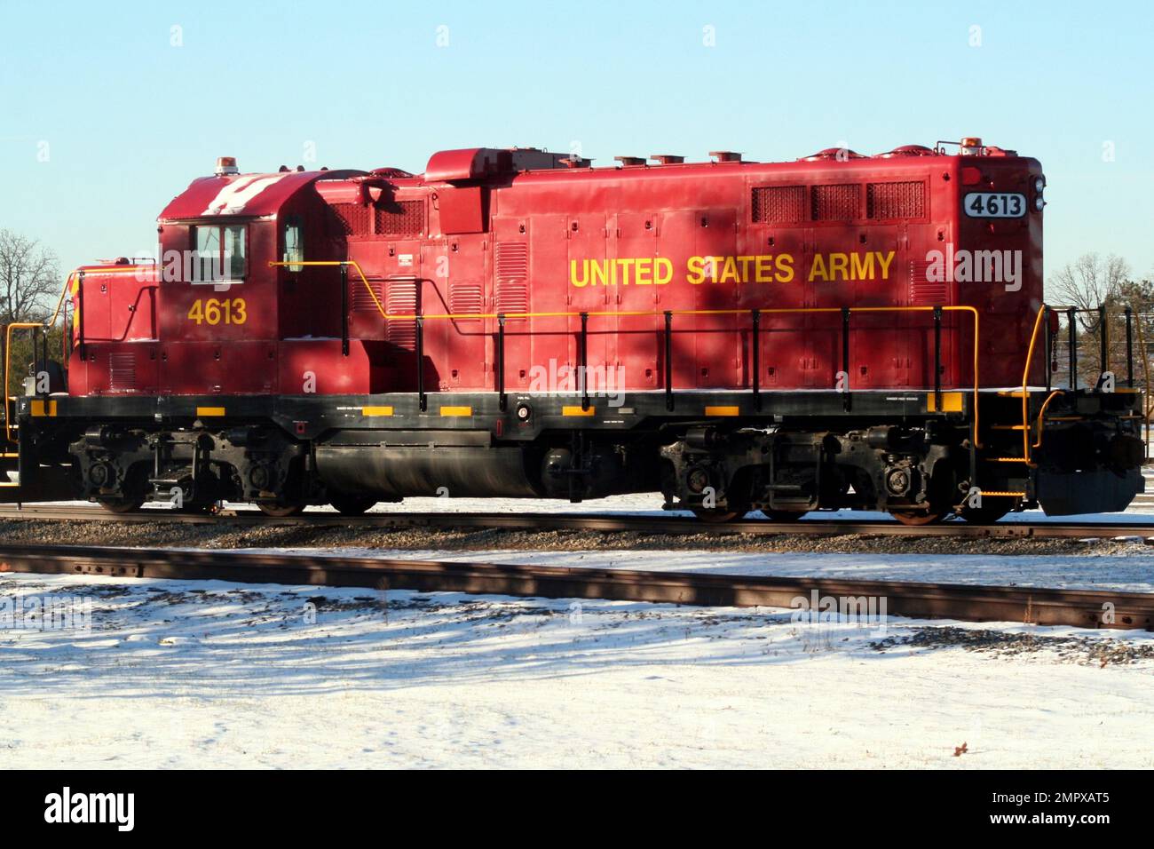 A U.S. Army locomotive used as part of rail operations is shown Nov. 22 ...
