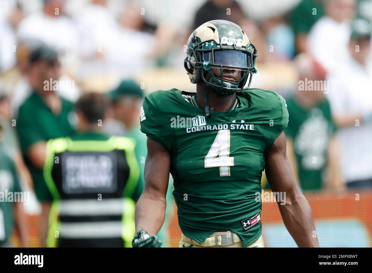 In this Aug. 26, 2017 photo, Colorado State wide receiver Michael ...