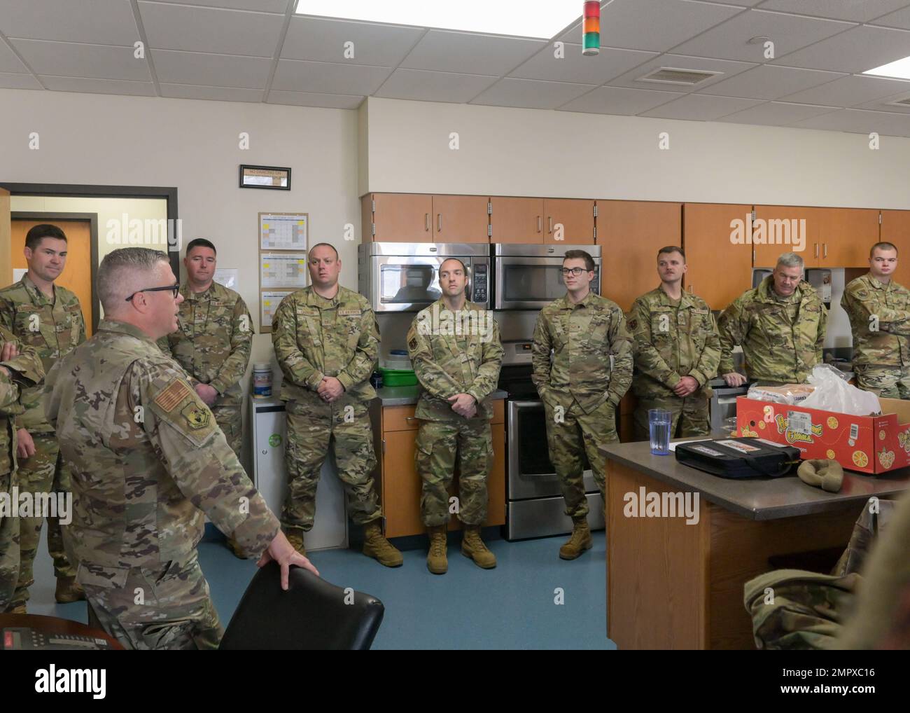 Visits north american aerospace defense command hi-res stock ...