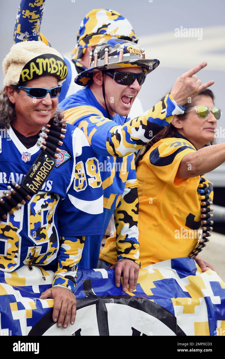 Los Angeles Rams fans in the stands during a game against the Houston ...
