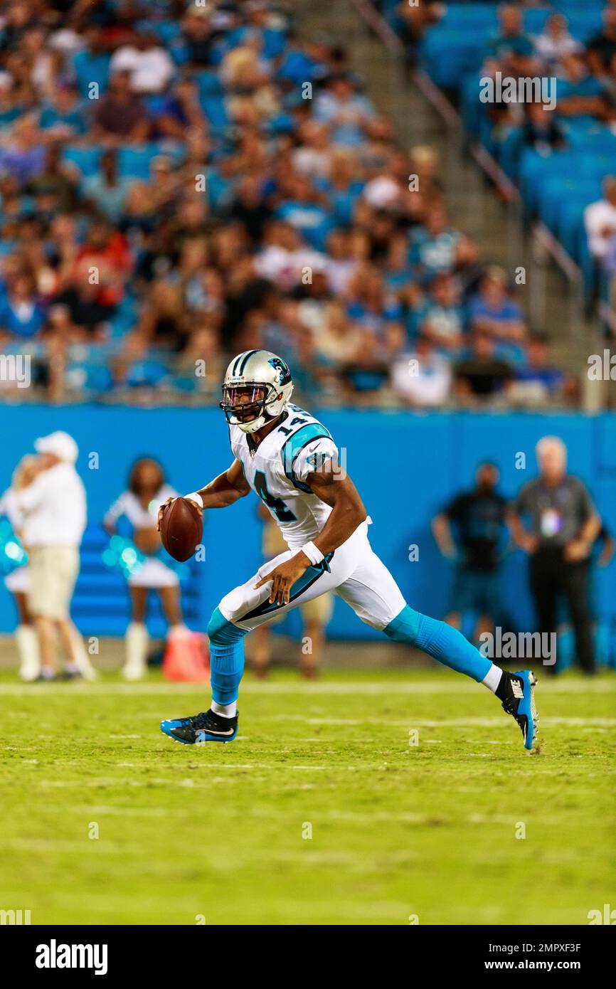 Carolina Panthers quarterback Garrett Gilbert (4) runs with the ball ...