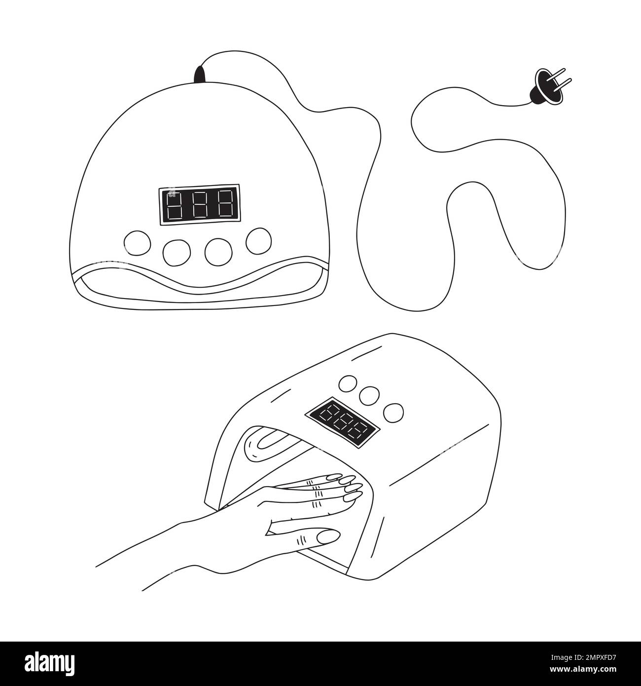 Vector UV lamp hand drawn sketch Stock Vector Image & Art - Alamy