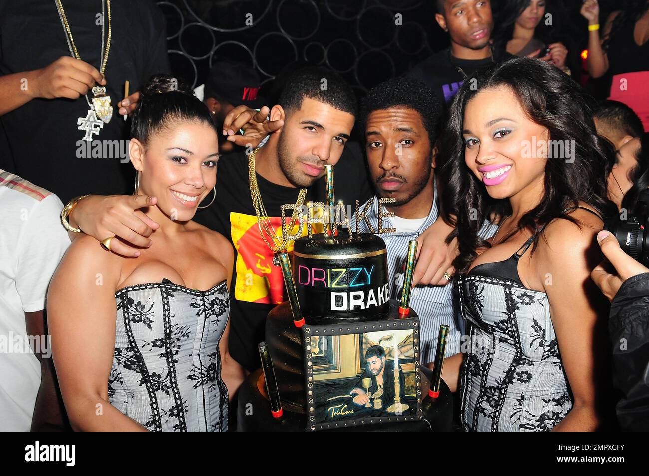 Drake at his Club Paradise Tour after party at Rush nightclub in Miami Beach, FL. 14th February ...