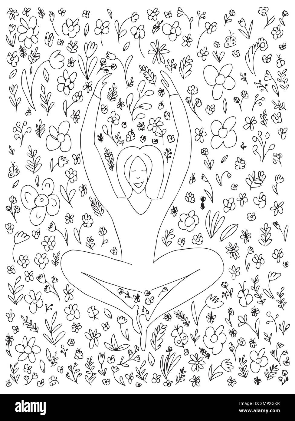 White daisy botanical flowers Black and White Stock Photos & Images - Alamy