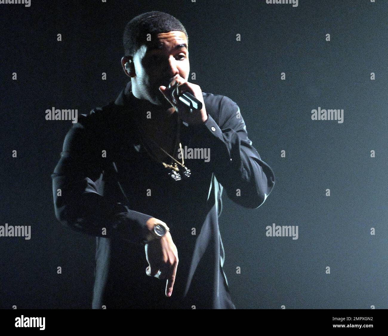 Canadian Rap artist Drake performs live on Valentine's Day on opening ...