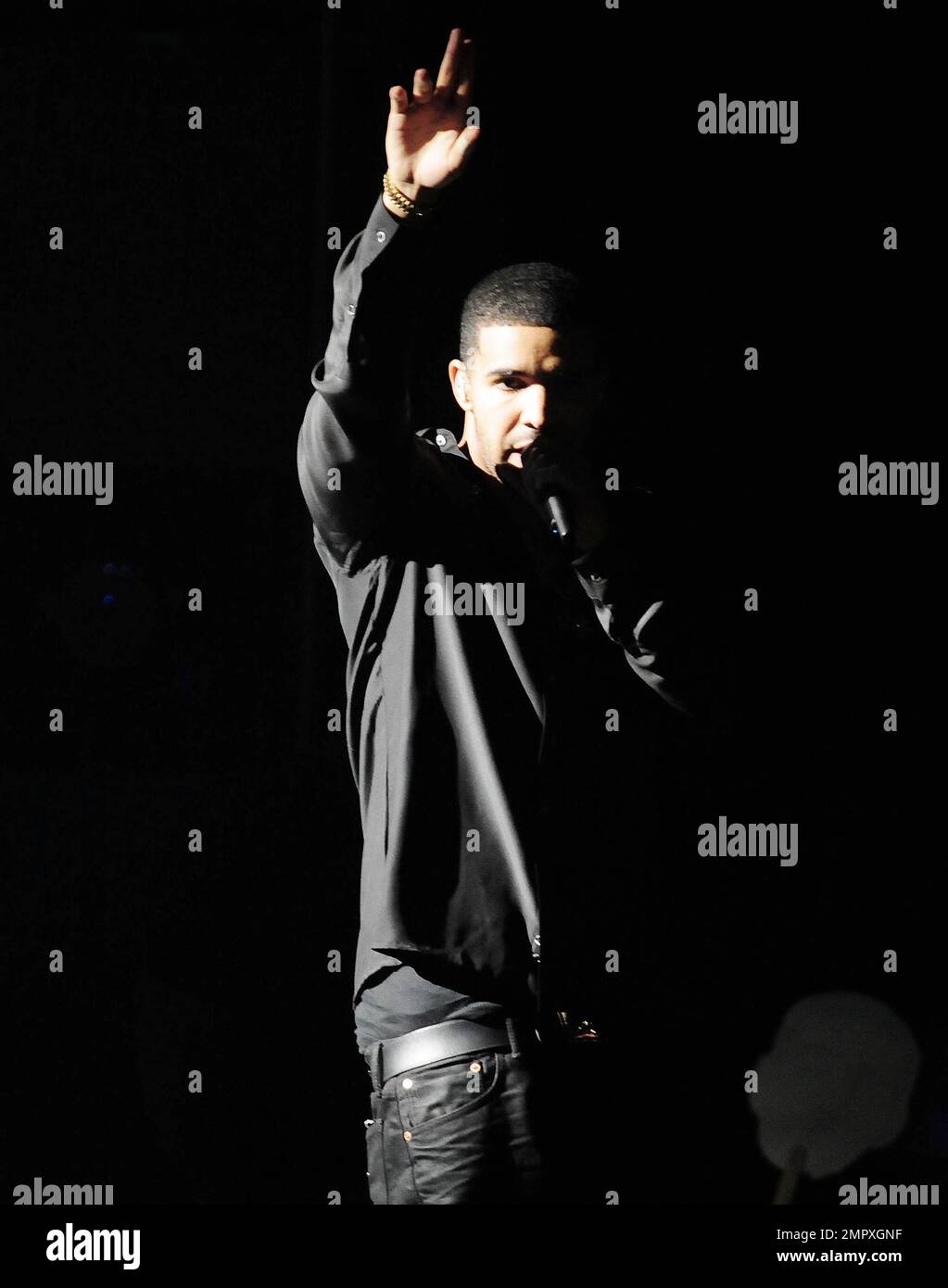 Canadian Rap artist Drake performs live on Valentine's Day on opening ...