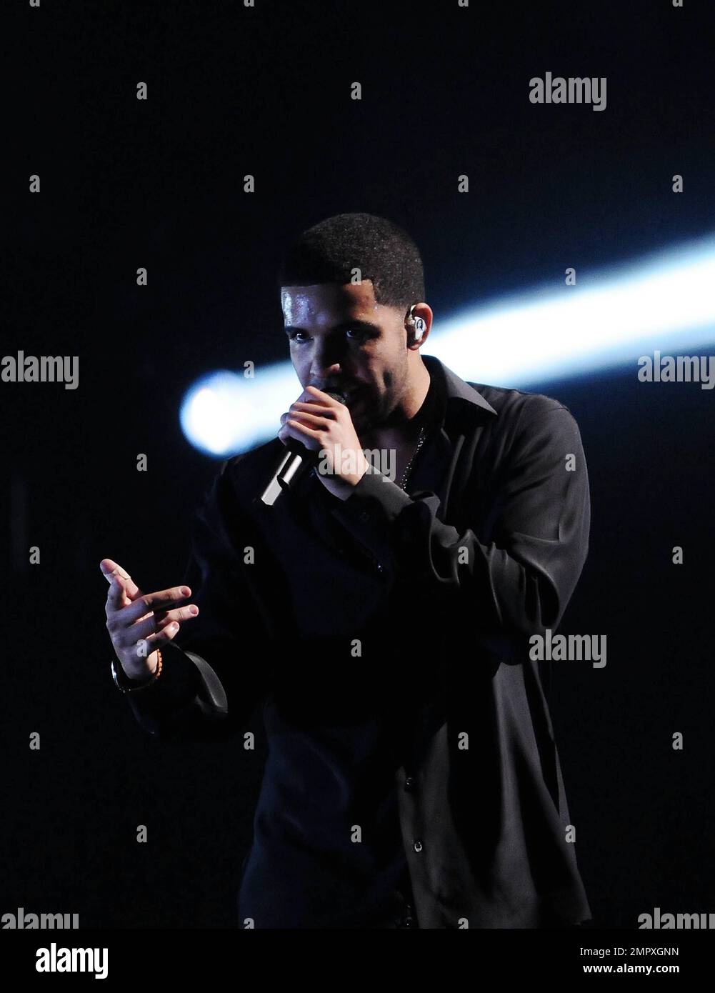 Canadian Rap artist Drake performs live on Valentine's Day on opening ...