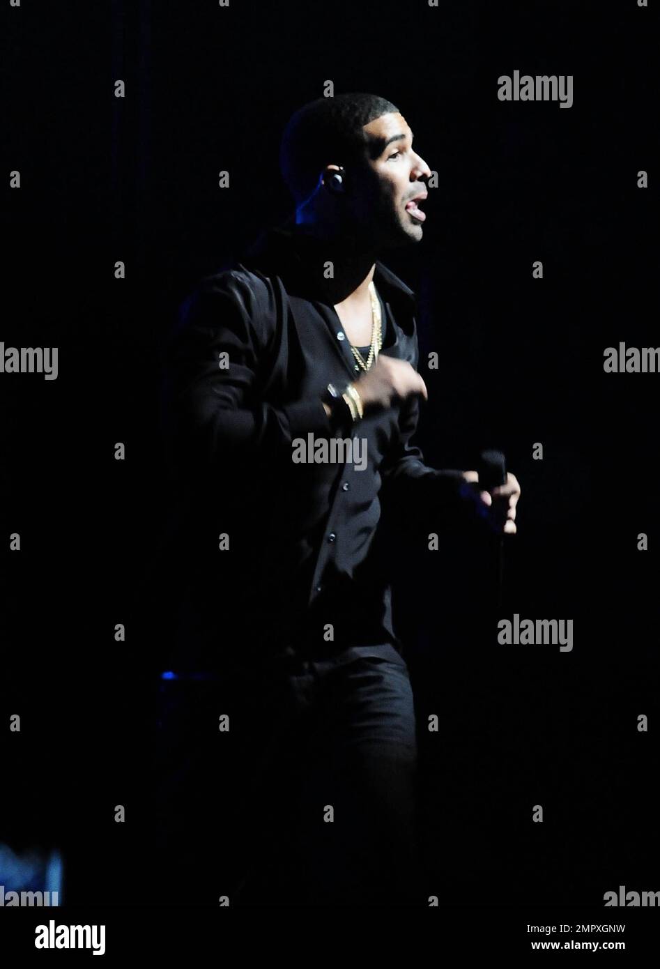 Canadian Rap artist Drake performs live on Valentine's Day on opening ...