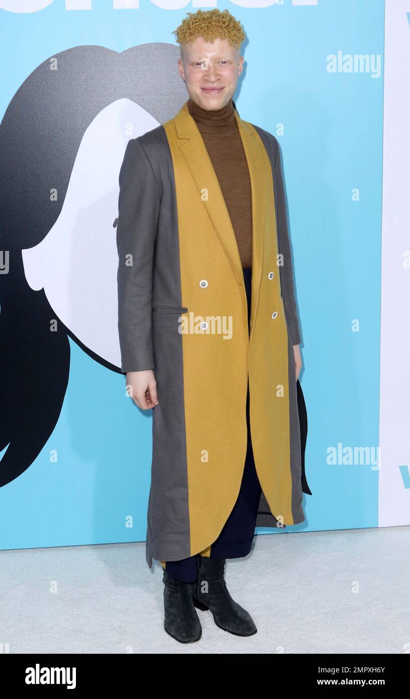 Model Shaun Ross arrives at the LA Premiere of "Wonder" at the Regency ...