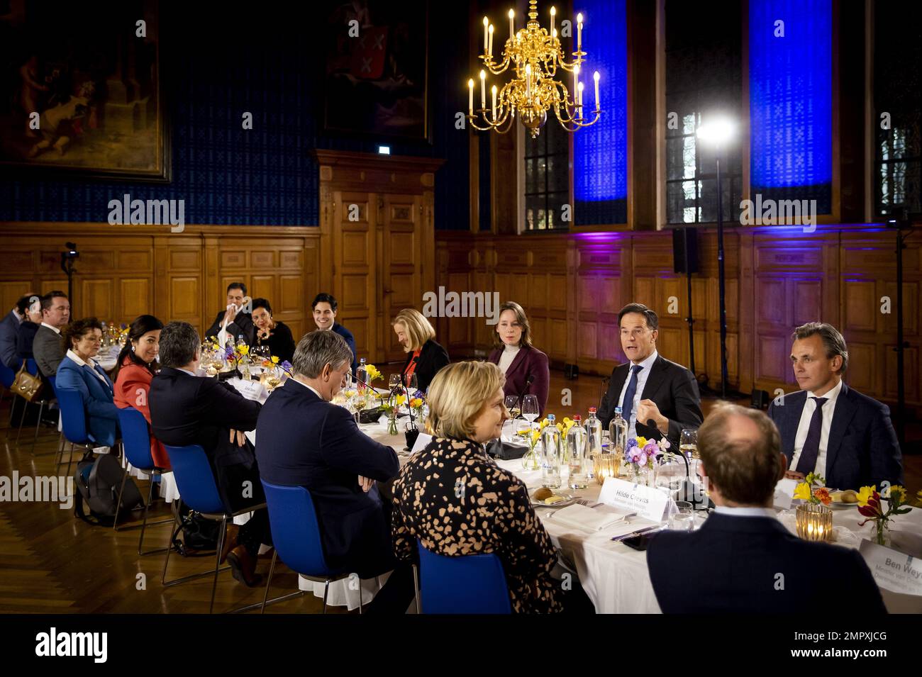DEN BOSCH - Prime Minister Mark Rutte, Prime Minister Jan Jambon and ...