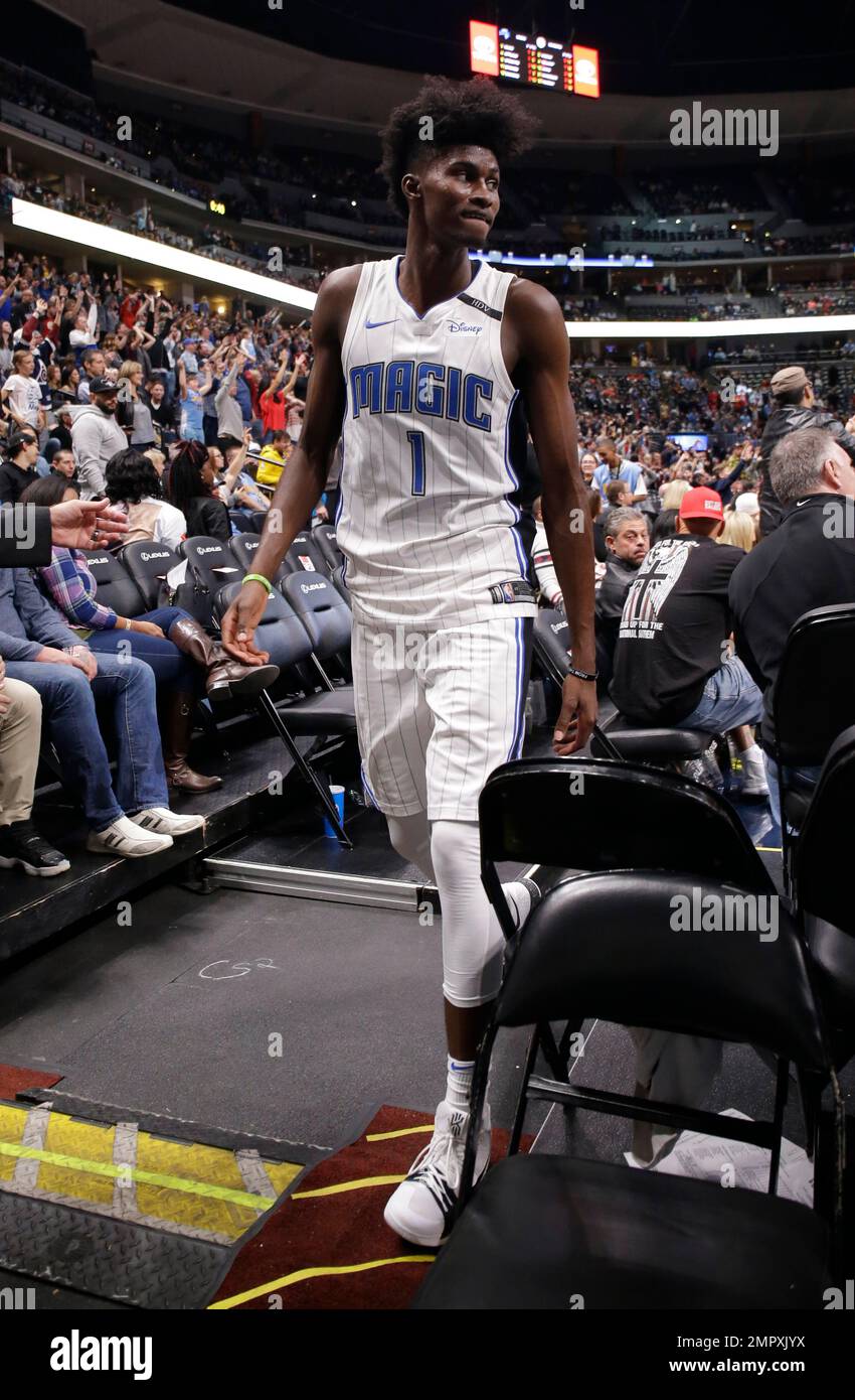 Orlando Magic forward Jonathan Isaac leaves the game after a injury ...