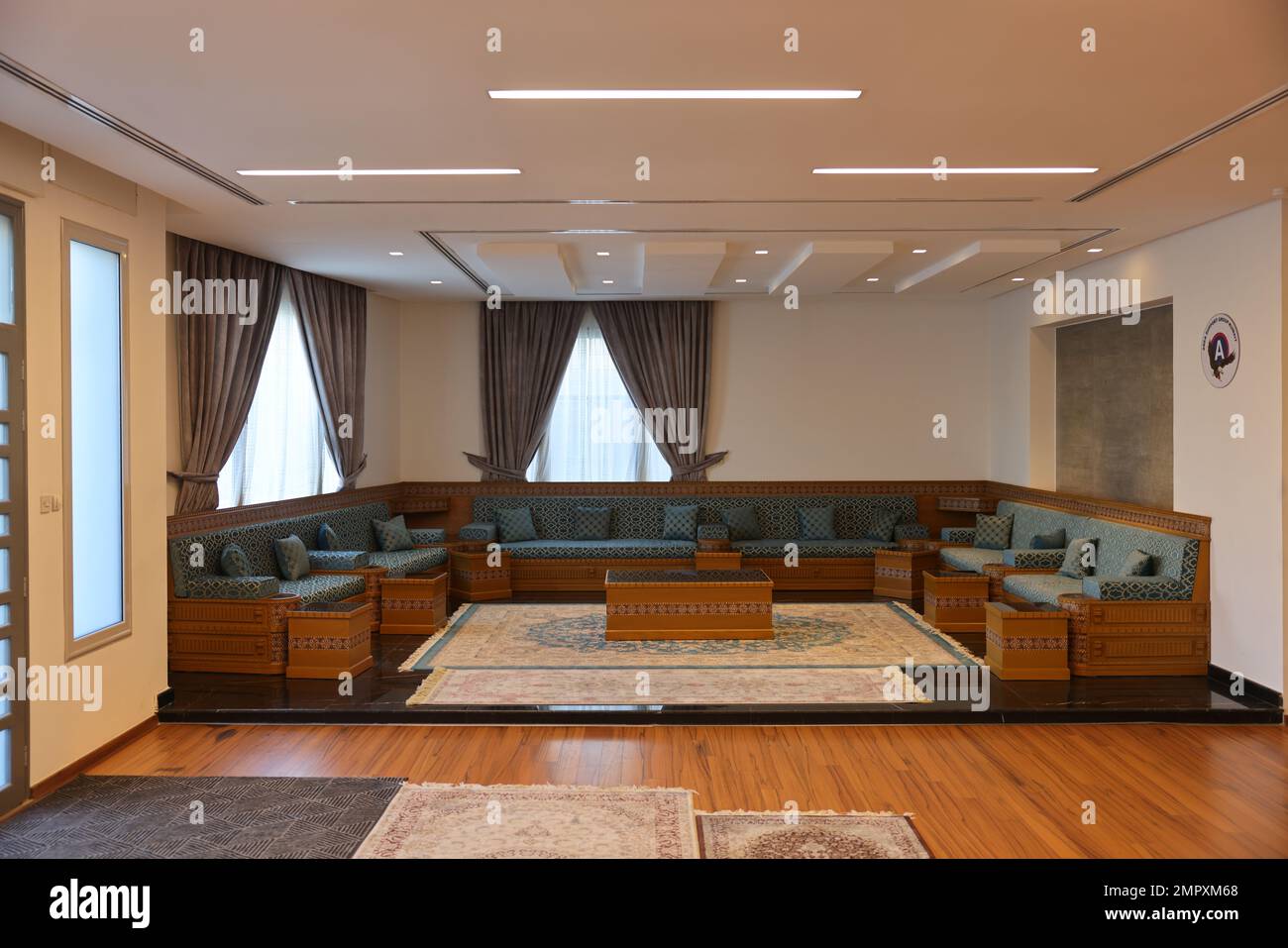 Interior view of the Area Support Group - Kuwait villa Stock Photo - Alamy