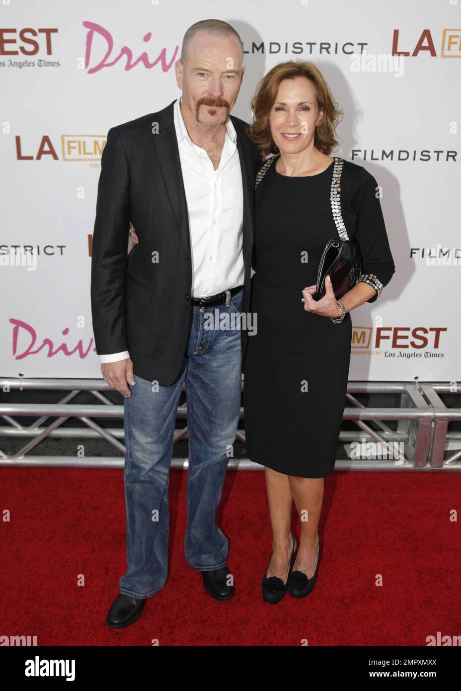 Actor Bryan Cranston and Robin Dearden at the LA Film Festival Drive ...