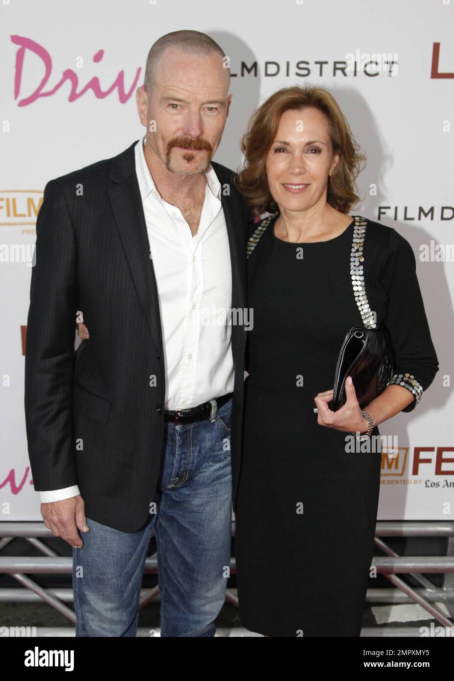 Actor Bryan Cranston and Robin Dearden at the LA Film Festival Drive ...