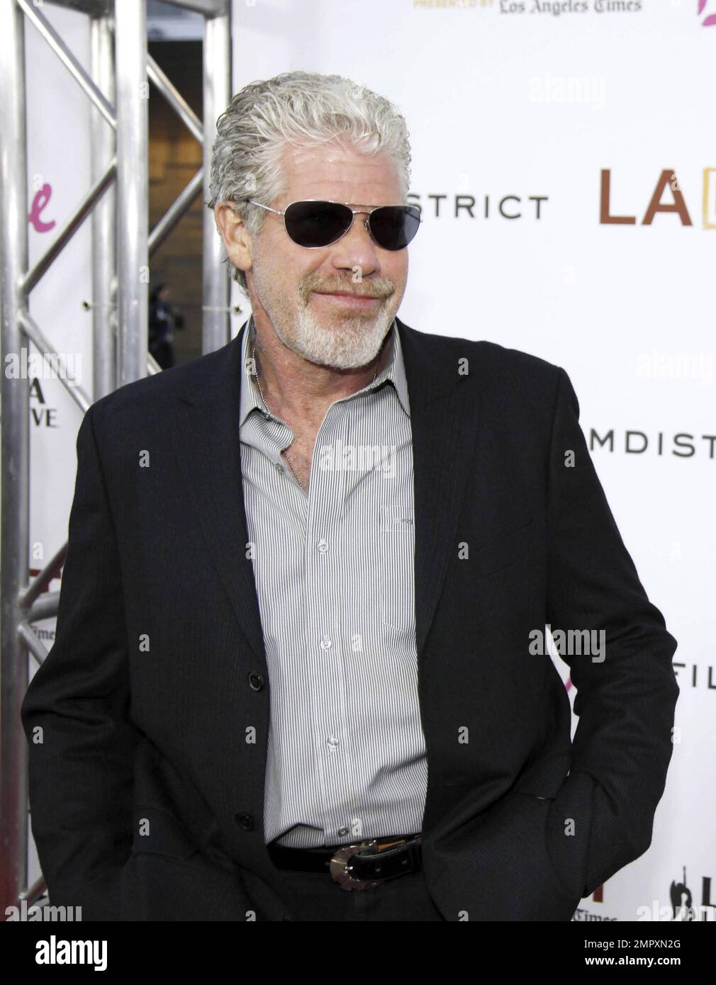 Actor Ron Perlman at the LA Film Festival Drive premiere in Los Angeles ...