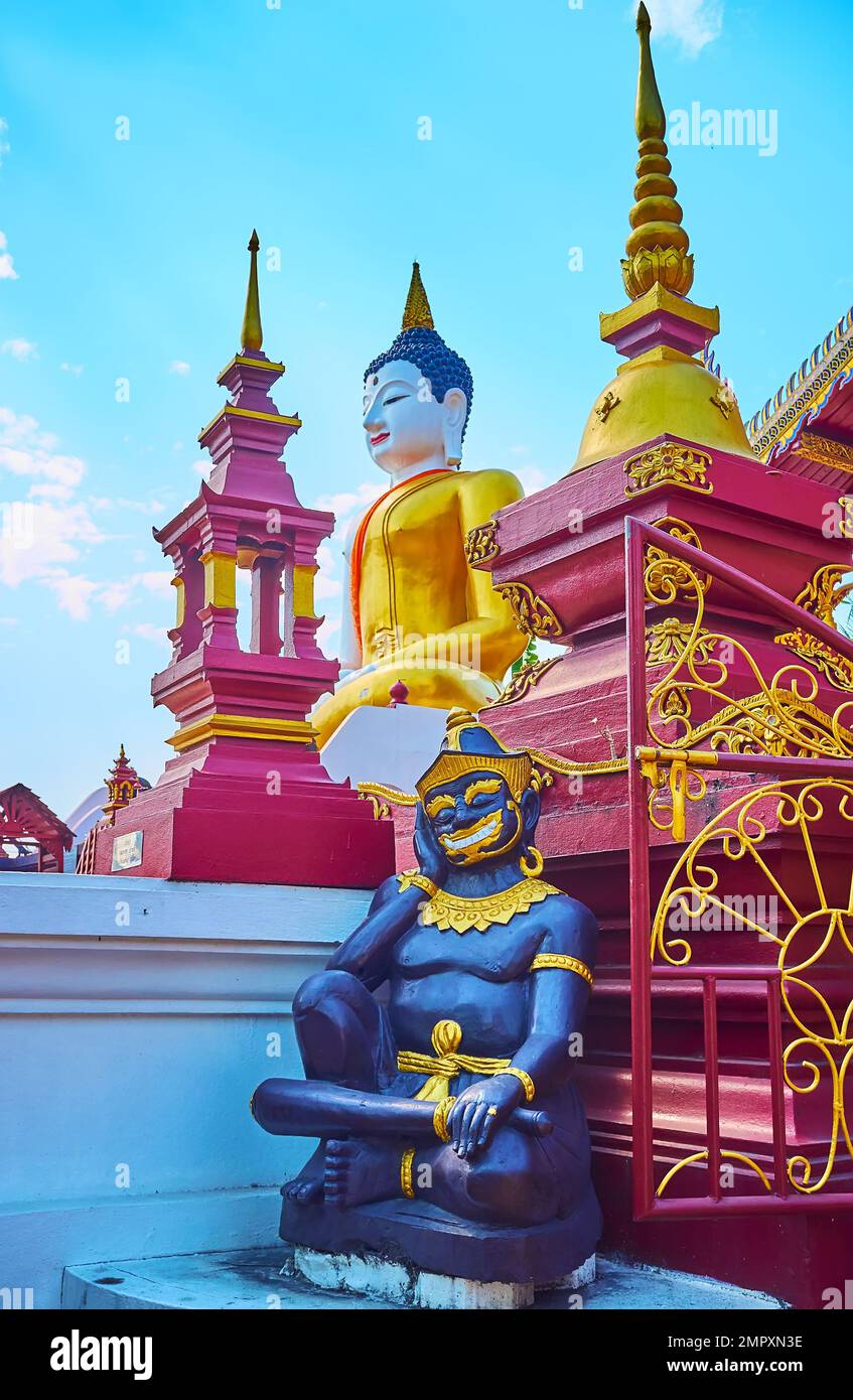 Wat ratcha monthian hi-res stock photography and images - Alamy