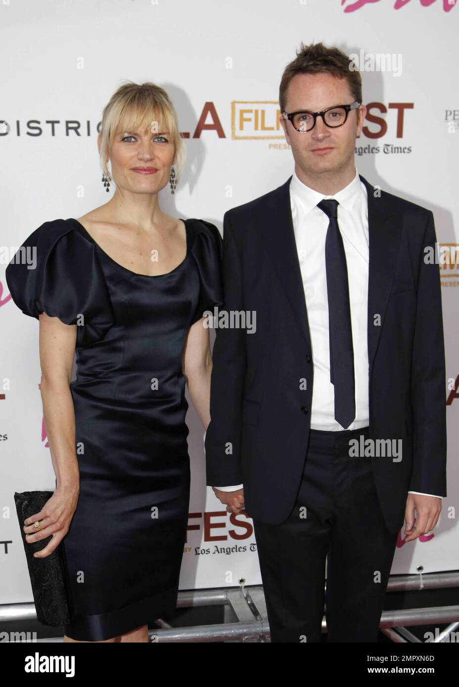Liv Corfixen and director Nicolas Winding Refn at the LA Film Festival ...
