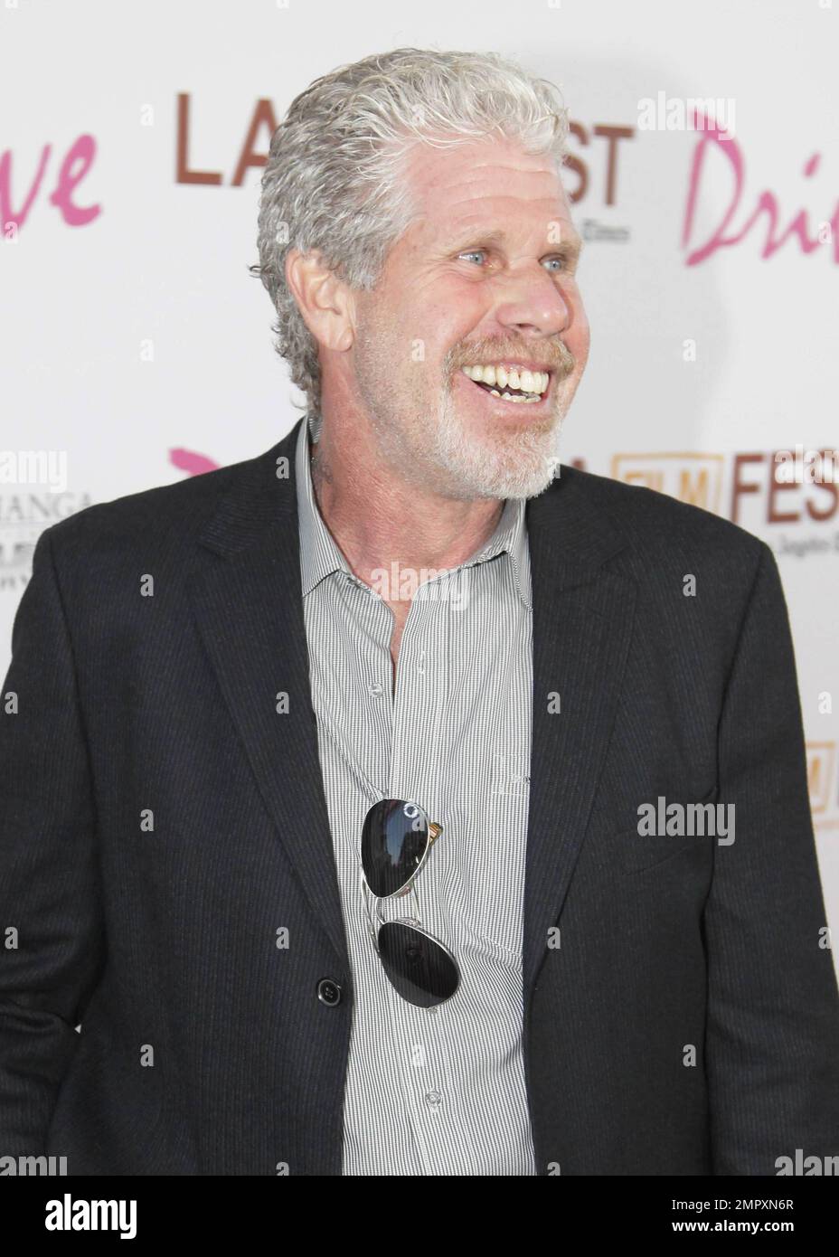 Actor Ron Perlman at the LA Film Festival Drive premiere in Los Angeles ...