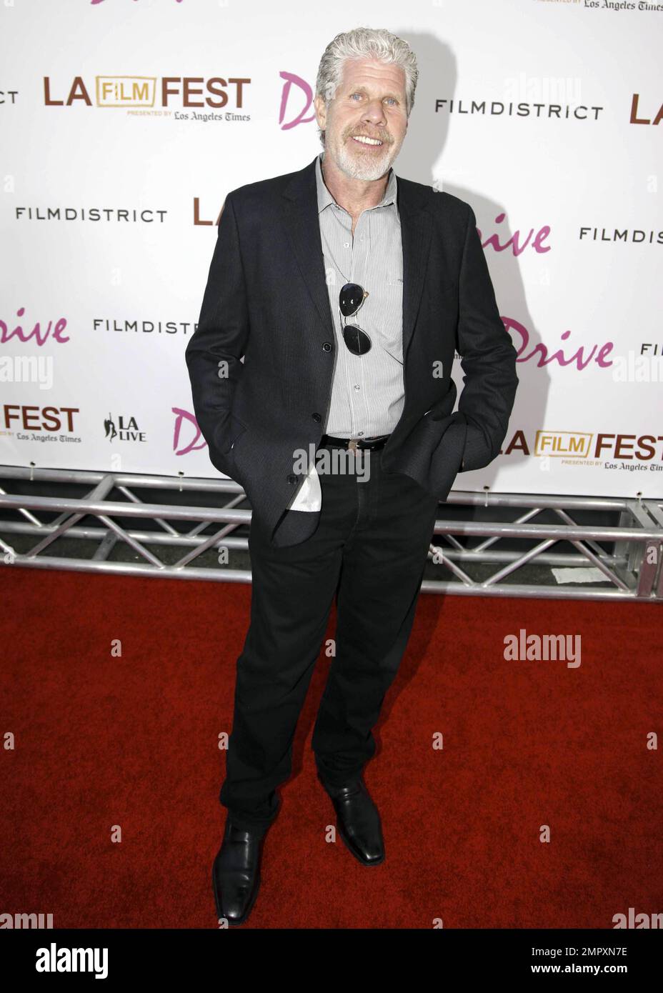 Actor Ron Perlman at the LA Film Festival Drive premiere in Los Angeles ...