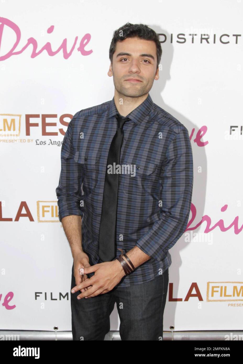 Actor Oscar Isaac at the LA Film Festival Drive premiere in Los Angeles ...
