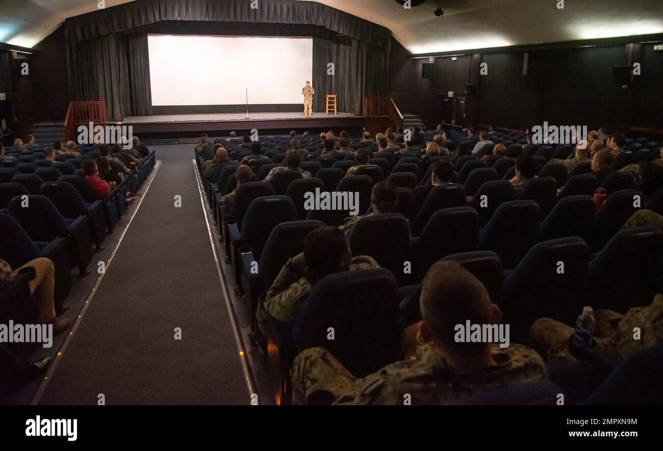 PEARL HARBOR (November 22, 2022) Rear Adm. Blake Converse speaks to ...